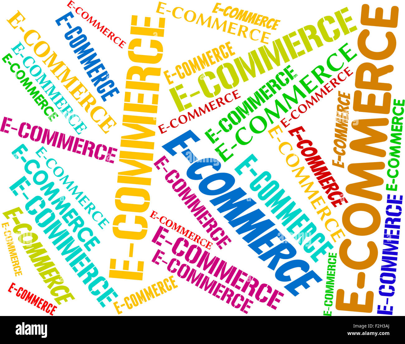 Ecommerce Word Showing Words Sell And Trade Stock Photo - Alamy