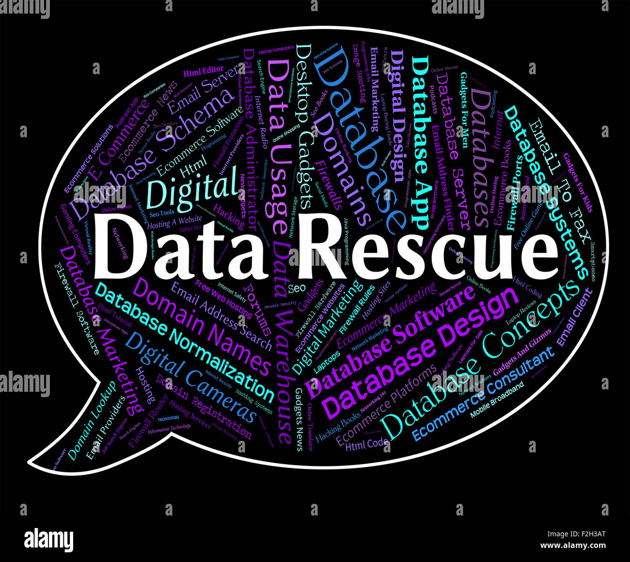 Data Rescue Meaning Words Save And Rescuing Stock Photo - Alamy