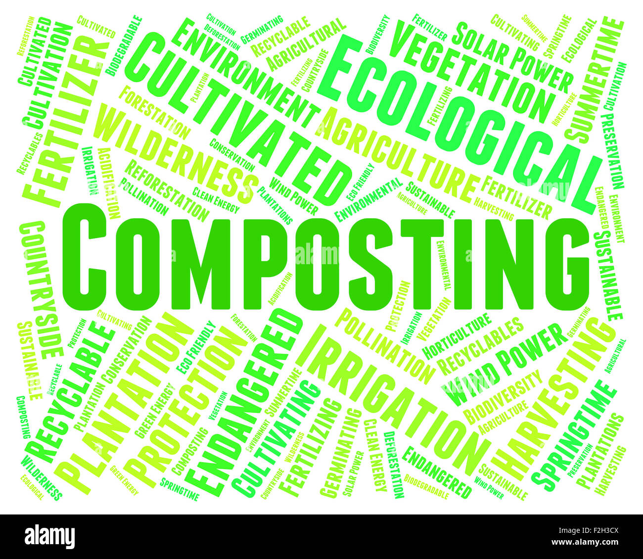 Composting Word Meaning Flower Garden And Fertilizer Stock Photo - Alamy