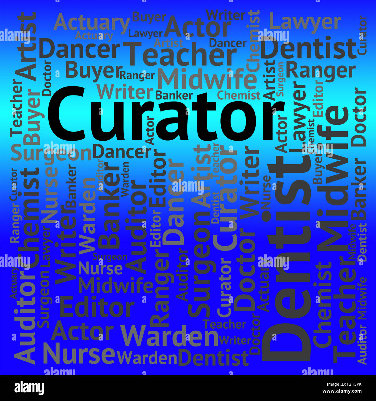 Curator Job Meaning Work Hiring And Employee Stock Photo - Alamy