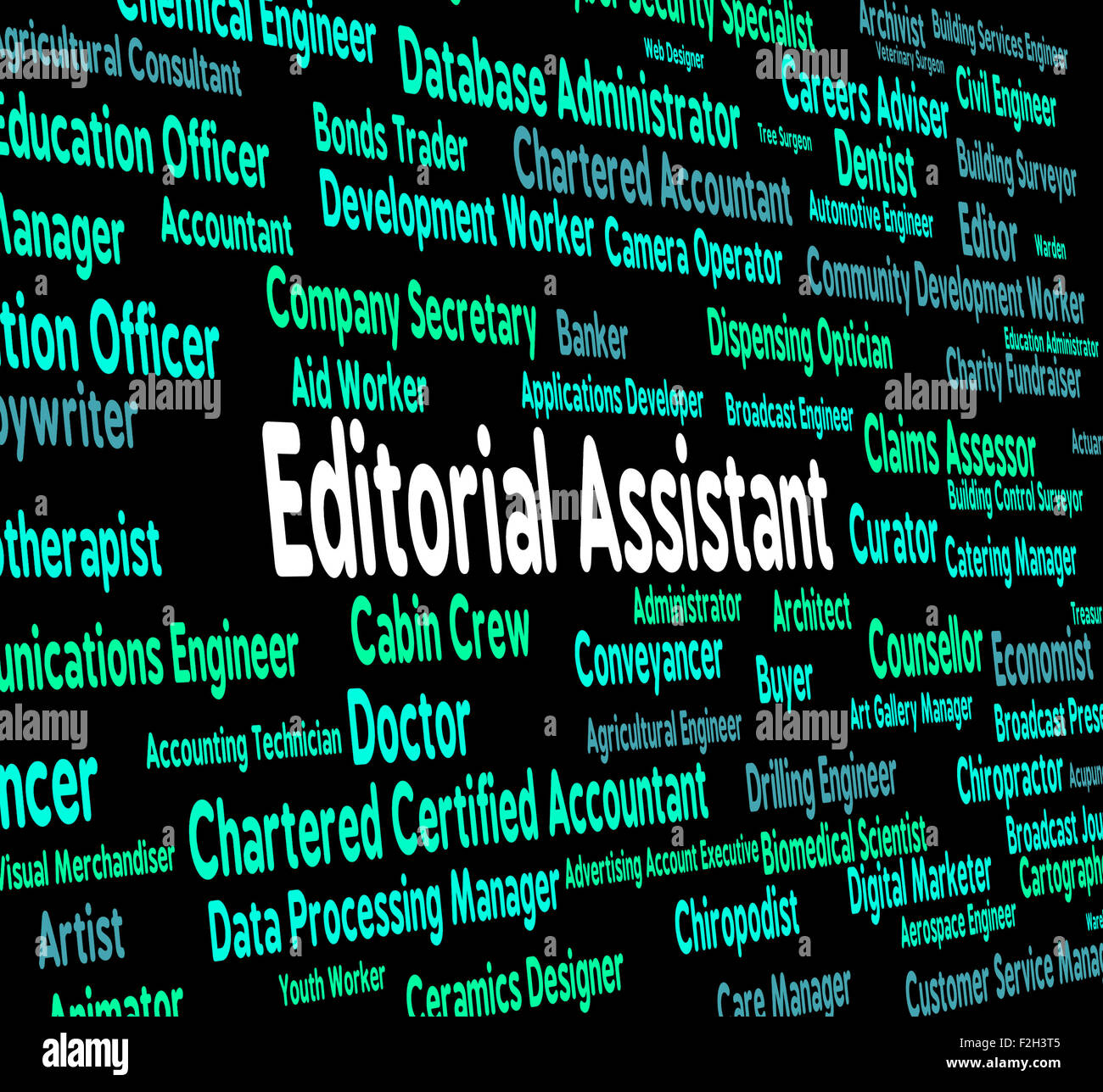 Editorial Assistant Indicating Boss Hiring And Auxiliary Stock Photo ...