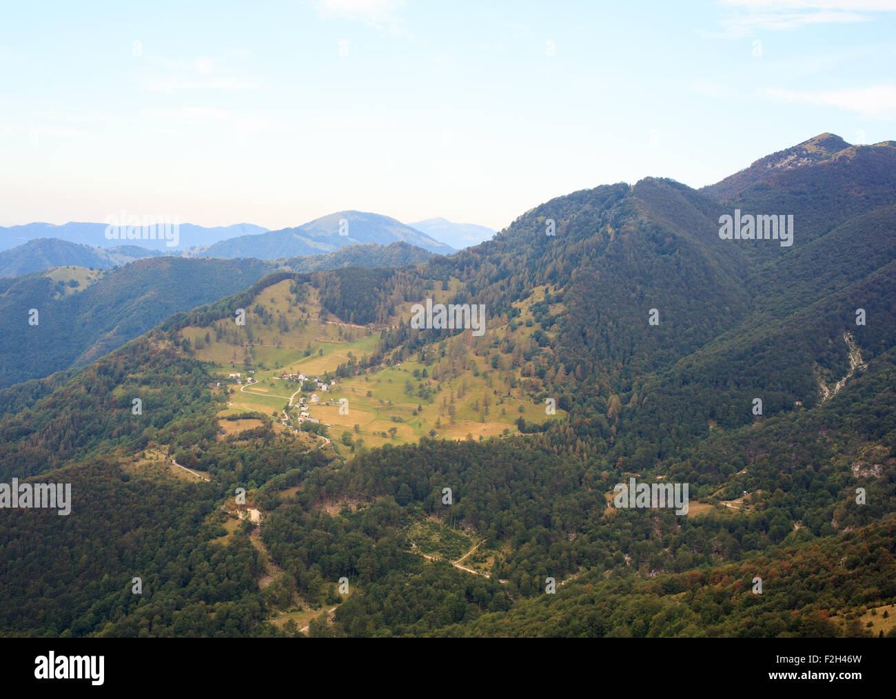 Trees mountain in town hi-res stock photography and images - Alamy