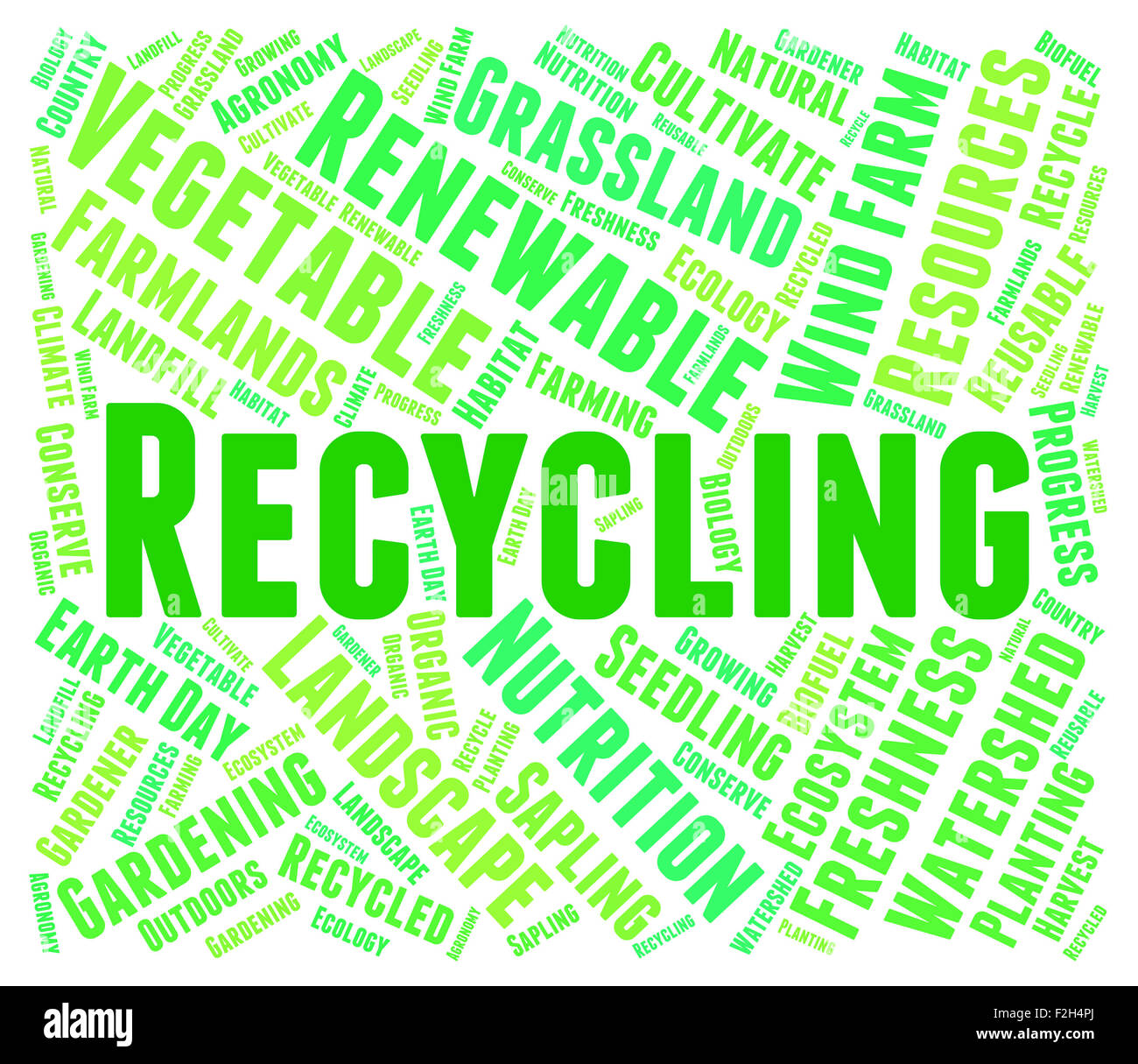 Recycling Word Showing Eco Friendly And Text Stock Photo - Alamy