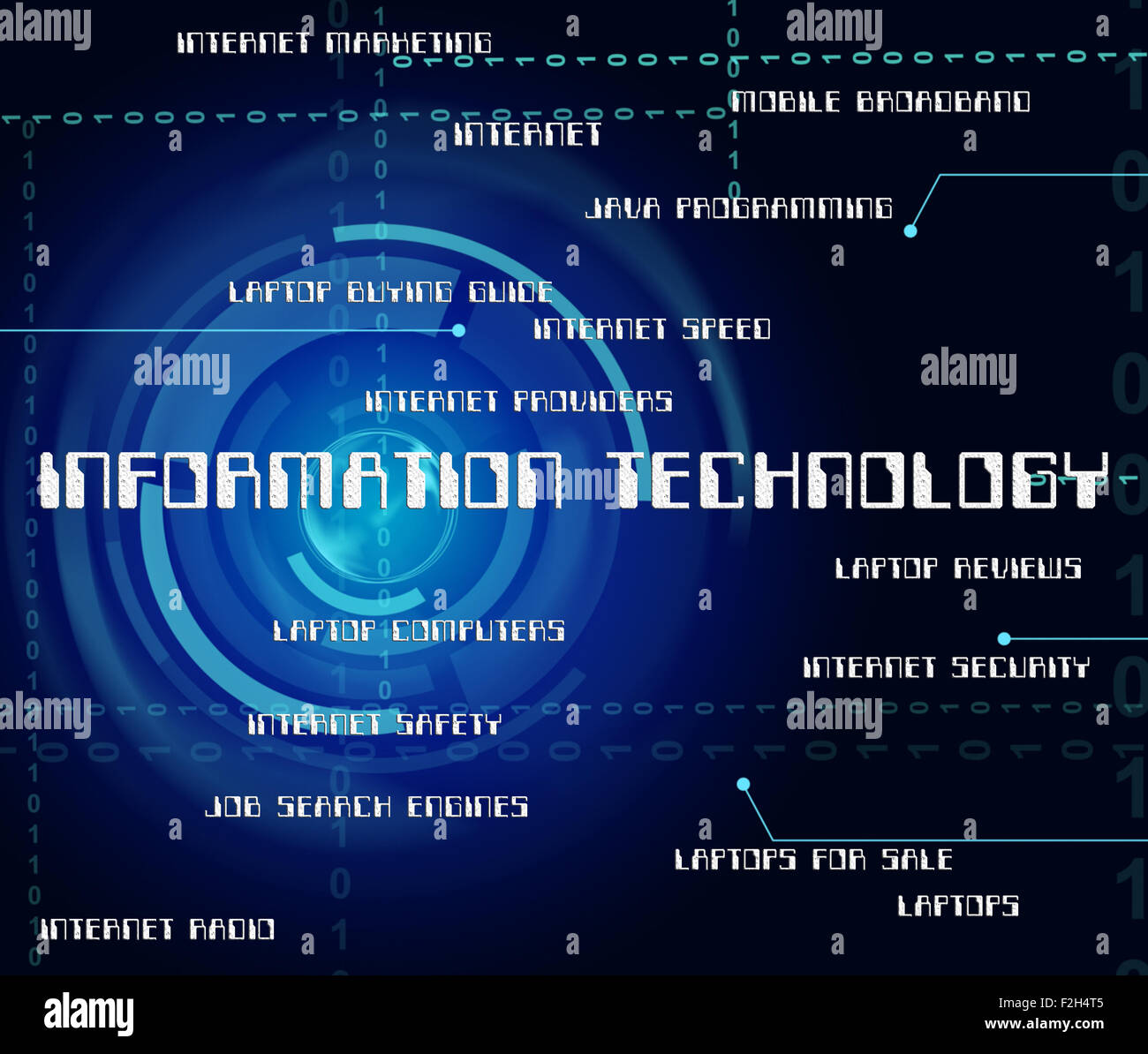 Information Technology Meaning Words Pc And Computers Stock Photo - Alamy