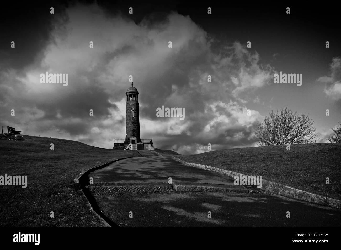 The Crich Memorial Tower ('Crich Stand' Stock Photo - Alamy