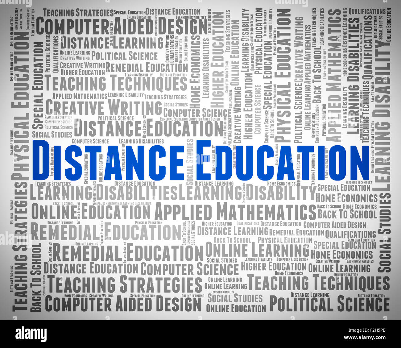 Distance Education Words Representing Correspondence Course And Learned ...