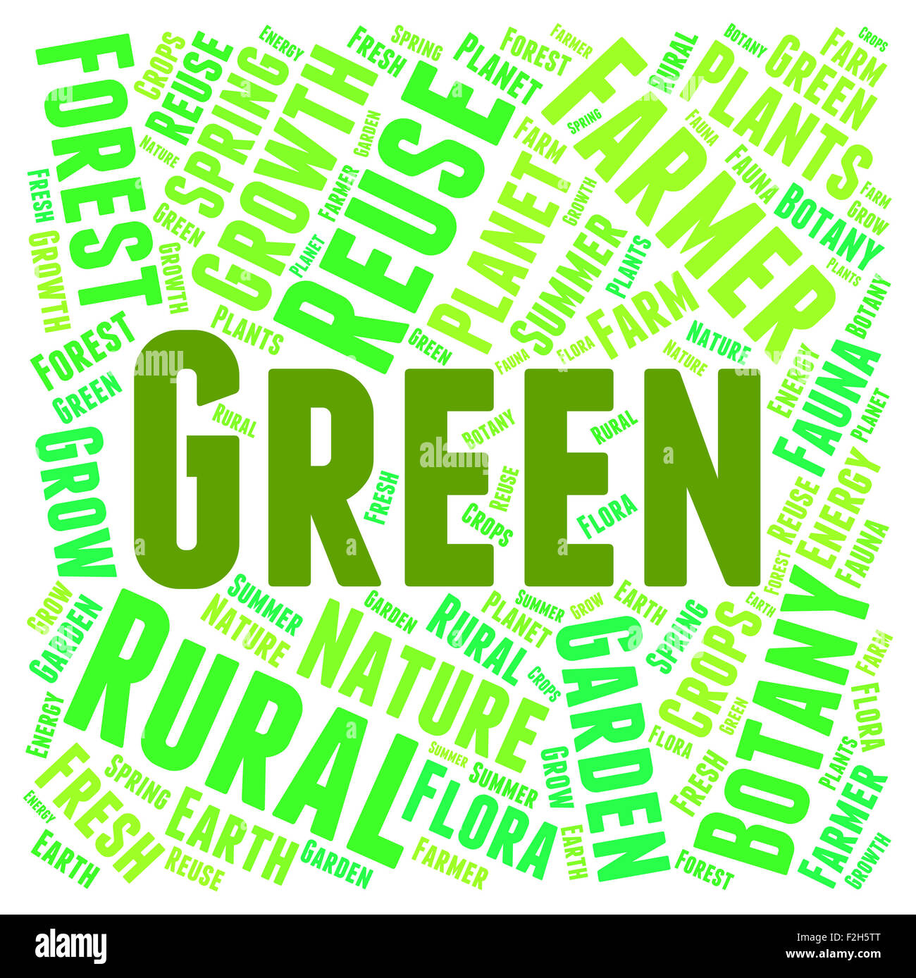 Green Word Representing Eco Friendly And Environmental Stock Photo - Alamy