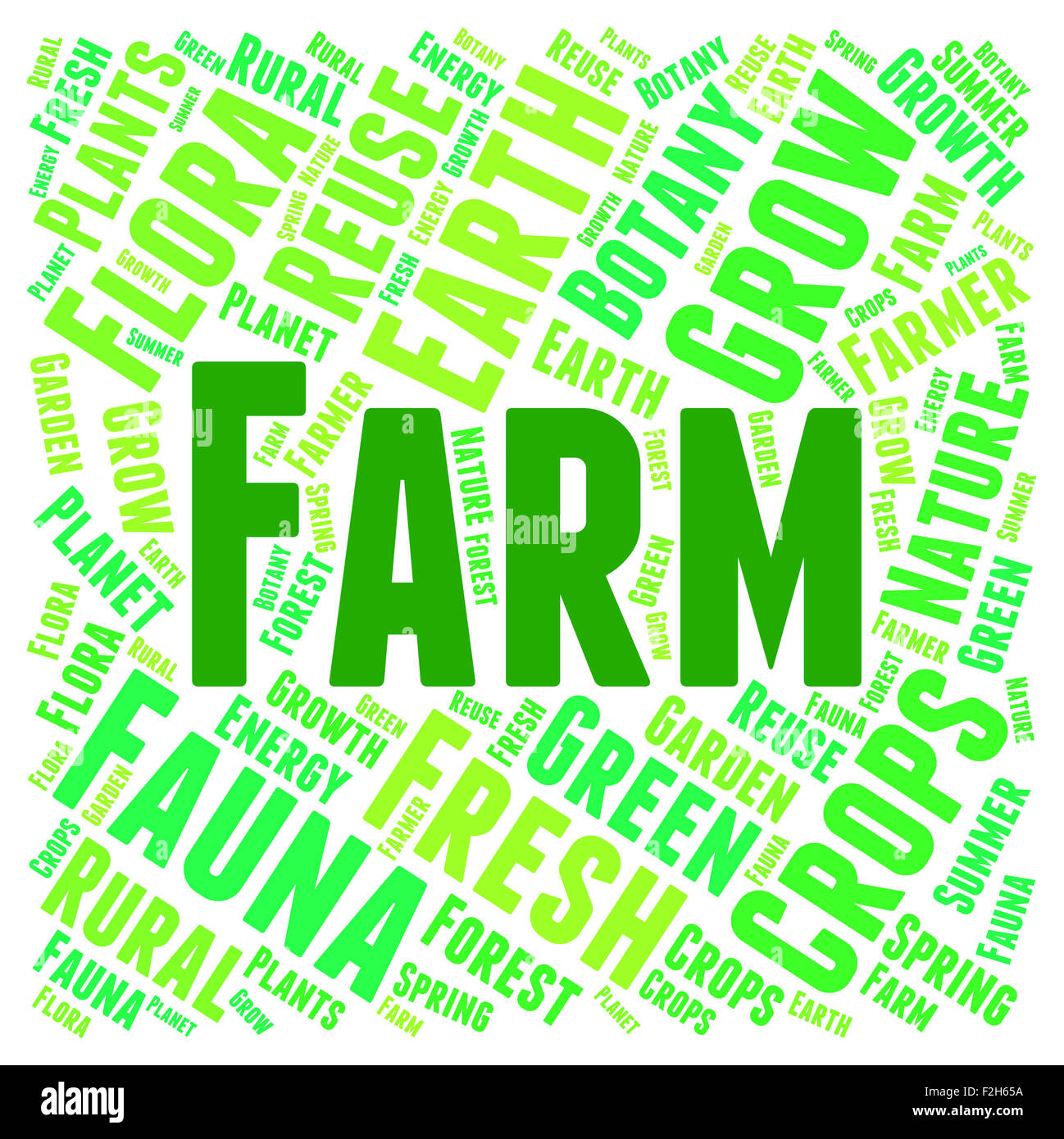 Farm Word Showing Cultivation Text And Cultivates Stock Photo - Alamy
