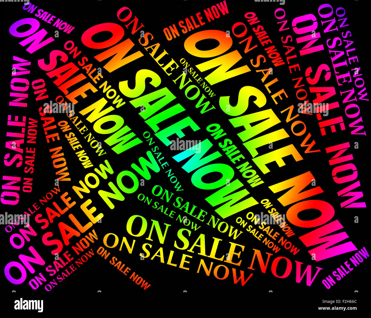 On Sale Now Indicating At The Moment And Discount Stock Photo - Alamy