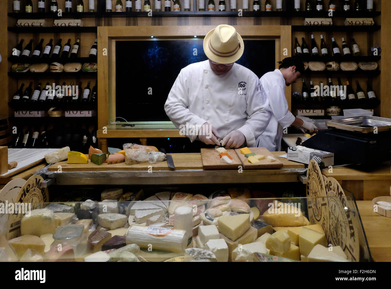 Buffet of cheeses at the restaurant of Notre Dame of Jerusalem Center ...