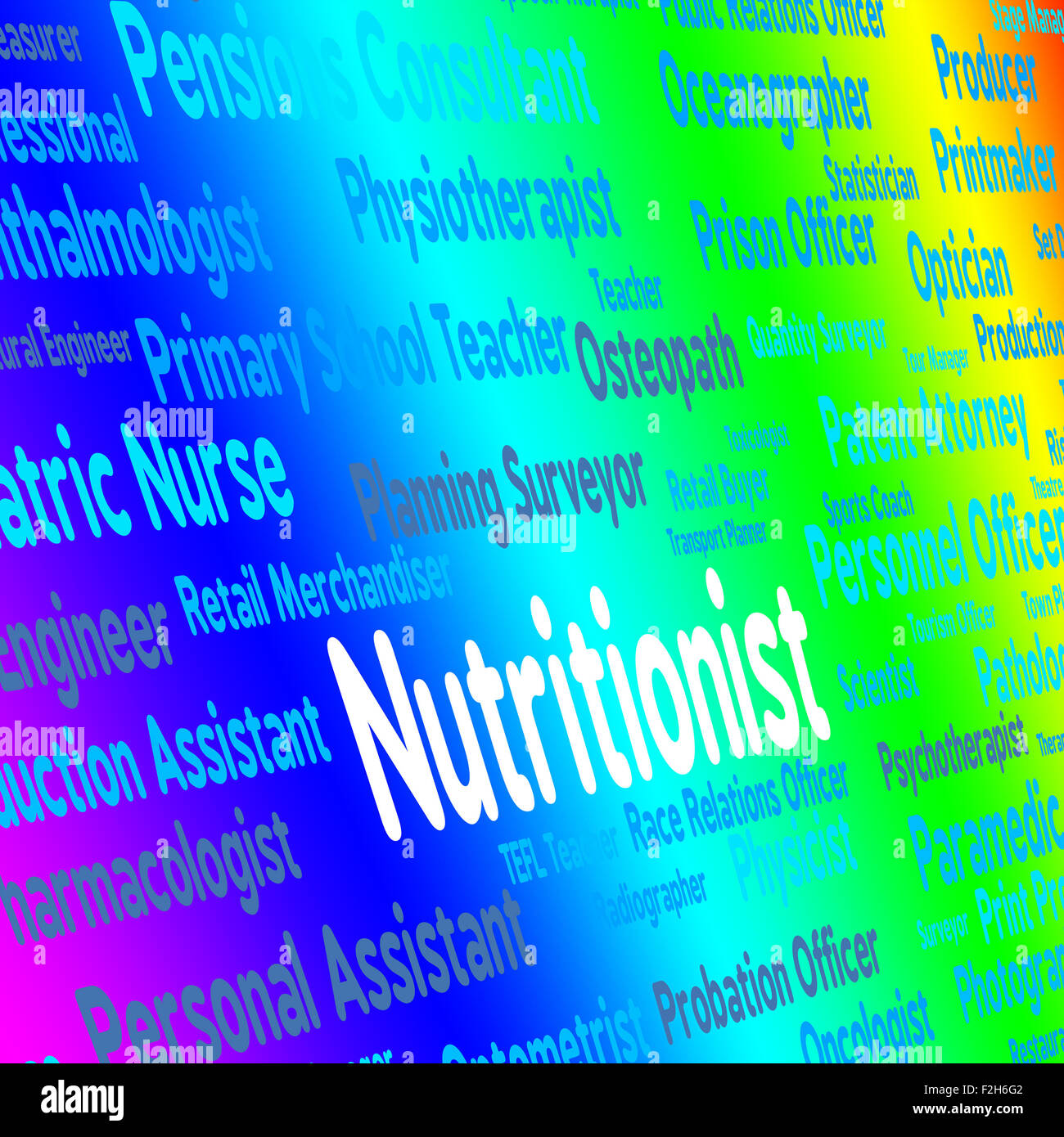 Nutritionist Job Representing Diets Nutriment And Employment Stock ...