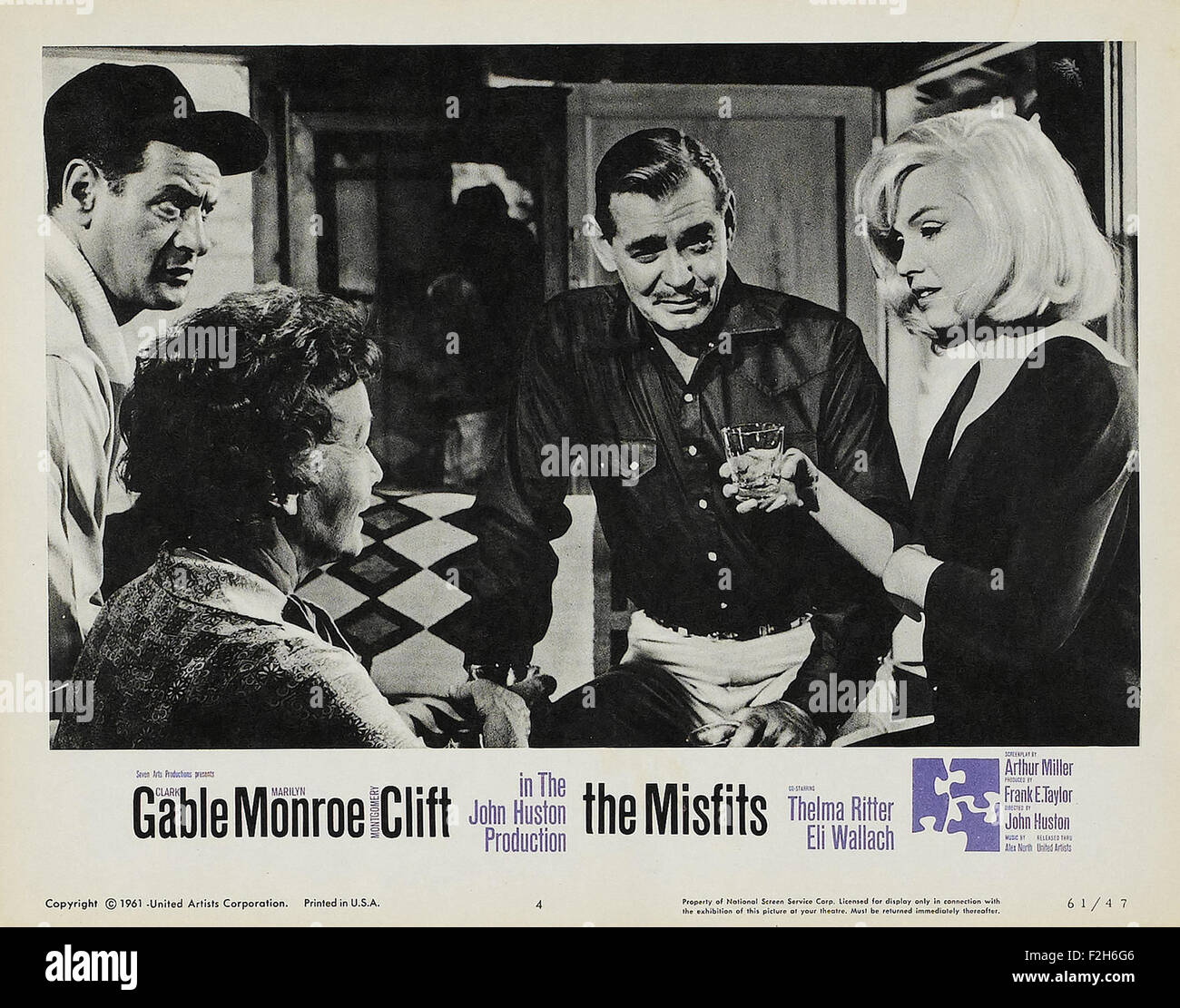 Misfits, The 07 - Movie Poster Stock Photo - Alamy