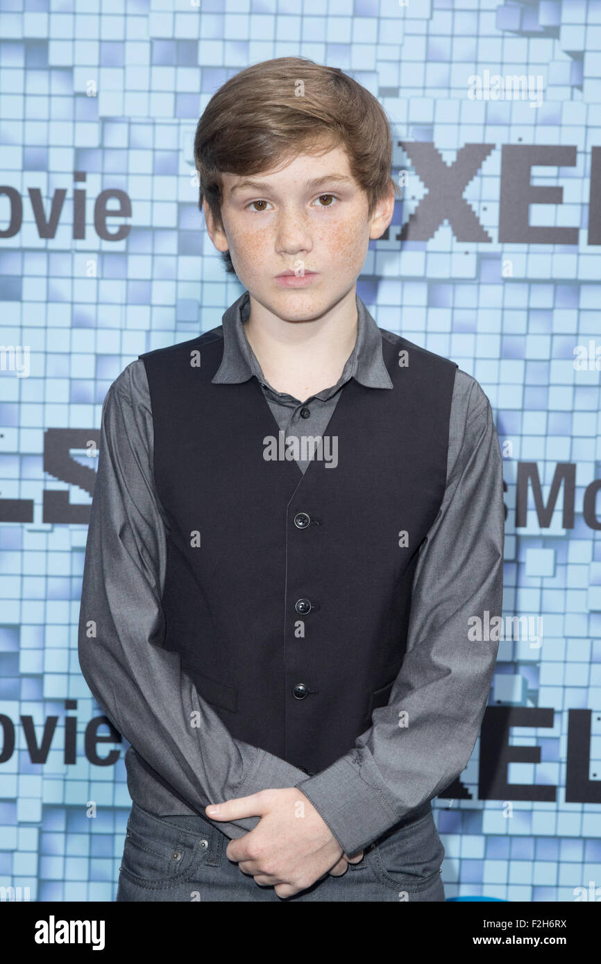 World Premiere of 'Pixels' at Regal E-Walk - Arrivals Featuring: Matt Lintz Where: New York City ...