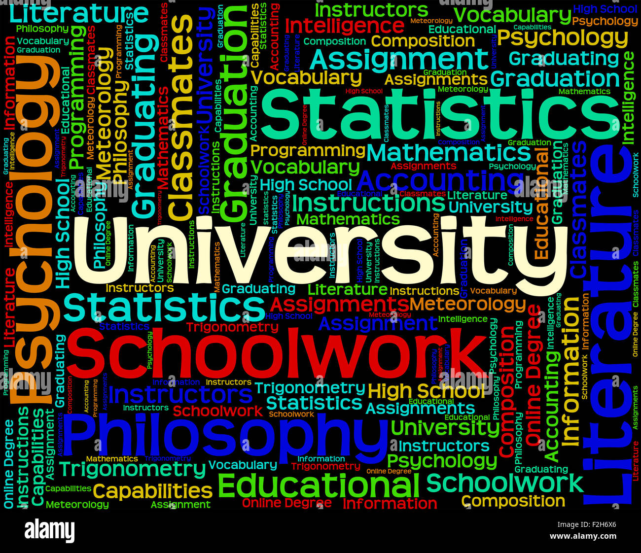 University Word Indicating School Text And Polytechnic Stock Photo - Alamy