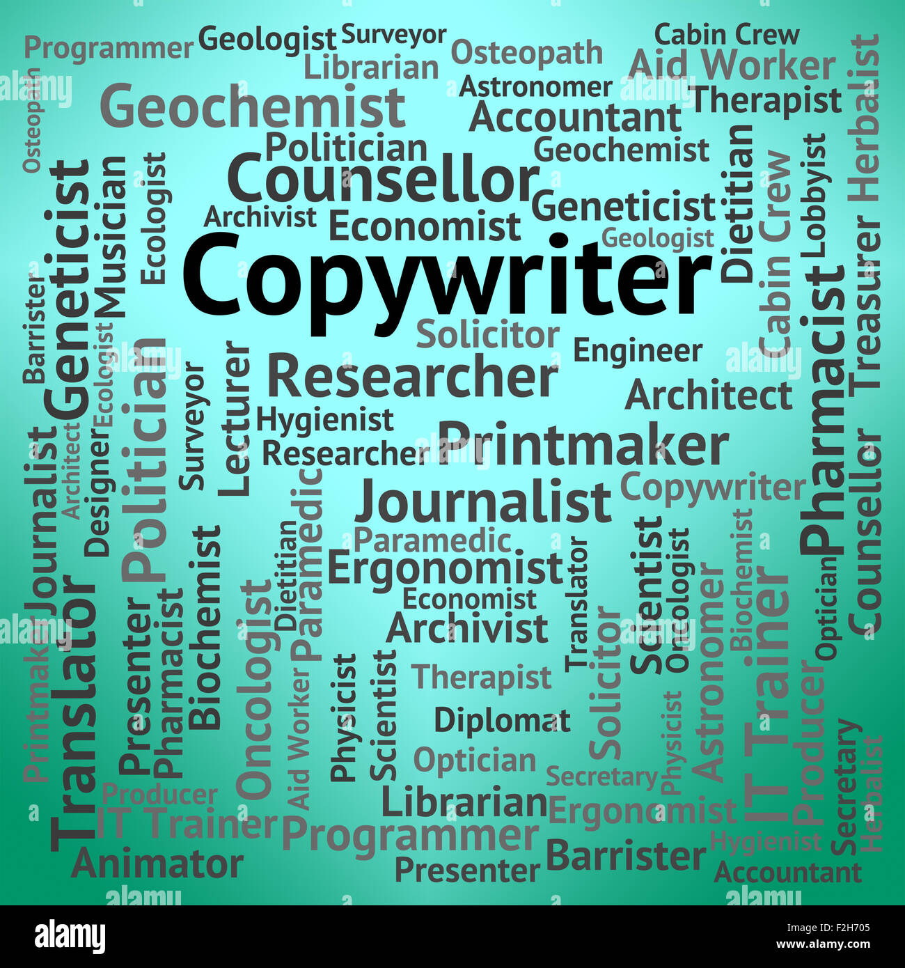 Occupations word hi-res stock photography and images - Alamy