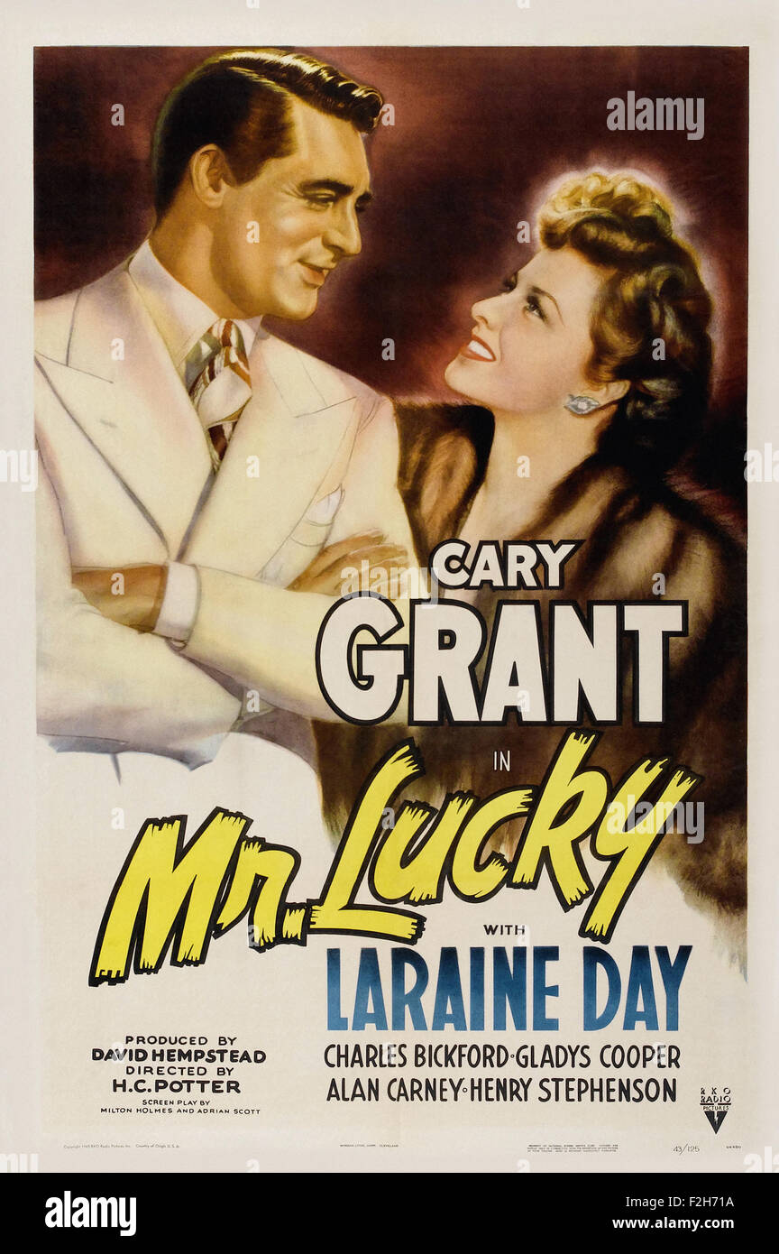 Mr. Lucky 01 - Movie Poster Stock Photo - Alamy