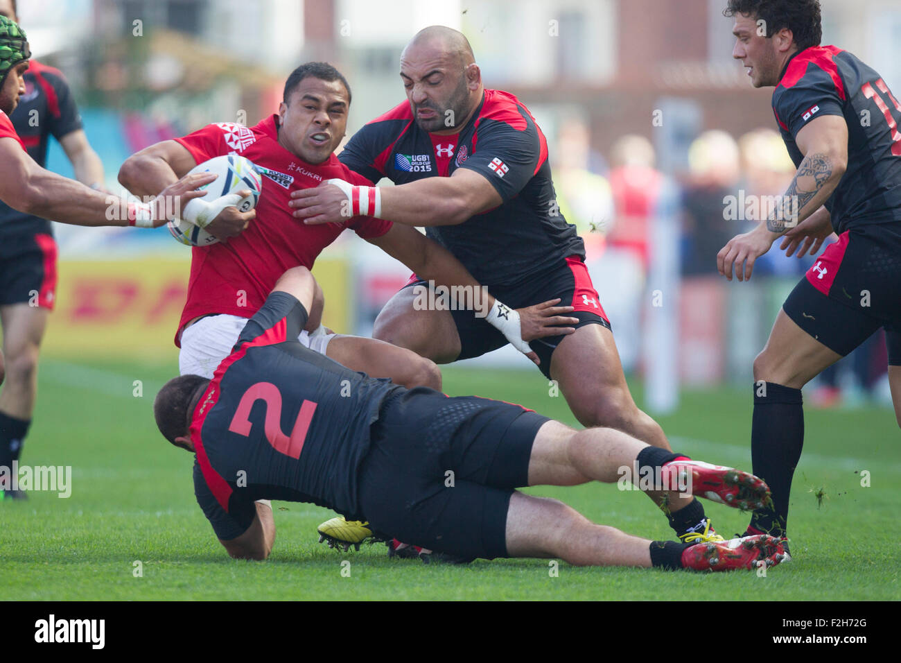 Gloucester, UK. 19th Sep, 2015. Rugby World Cup. Tonga versus Georgia ...