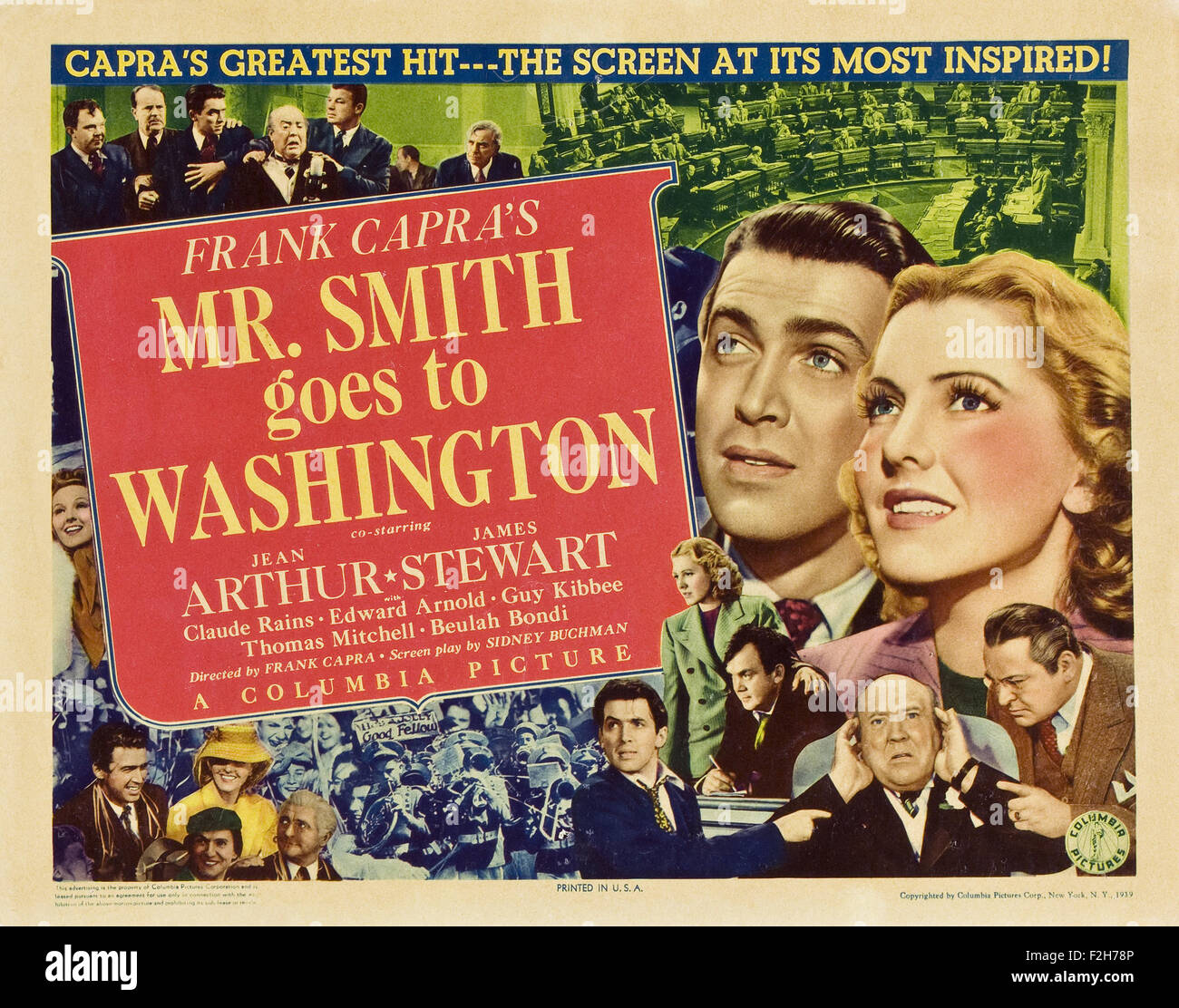 Mr Smith Goes To Washington Poster High Resolution Stock Photography ...