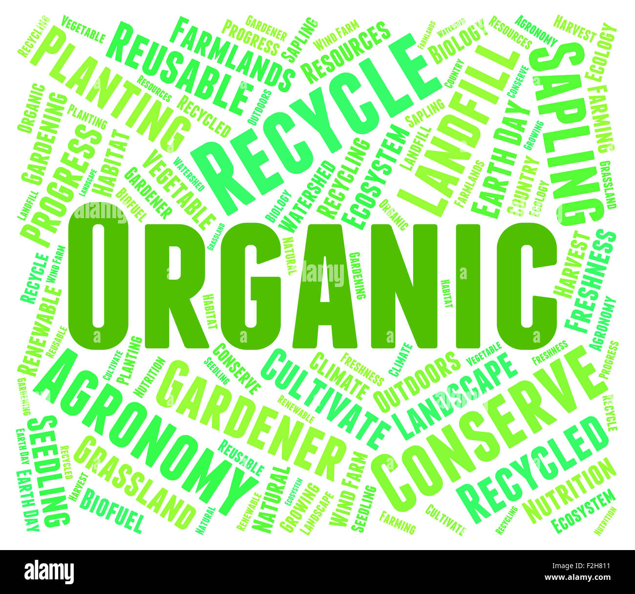 Organic Word Indicating Text Healthful And Words Stock Photo - Alamy
