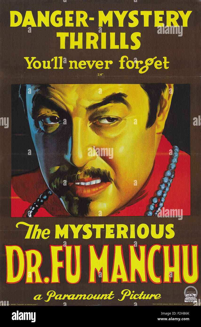 Fu Manchu Poster High Resolution Stock Photography and Images - Alamy
