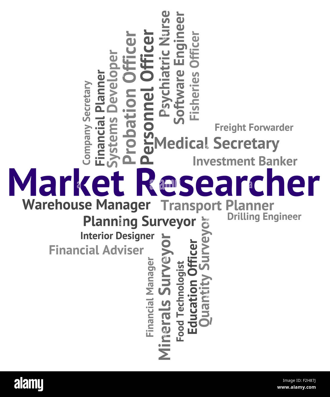 Market Researcher Meaning Gathering Data And Advertising Stock Photo ...
