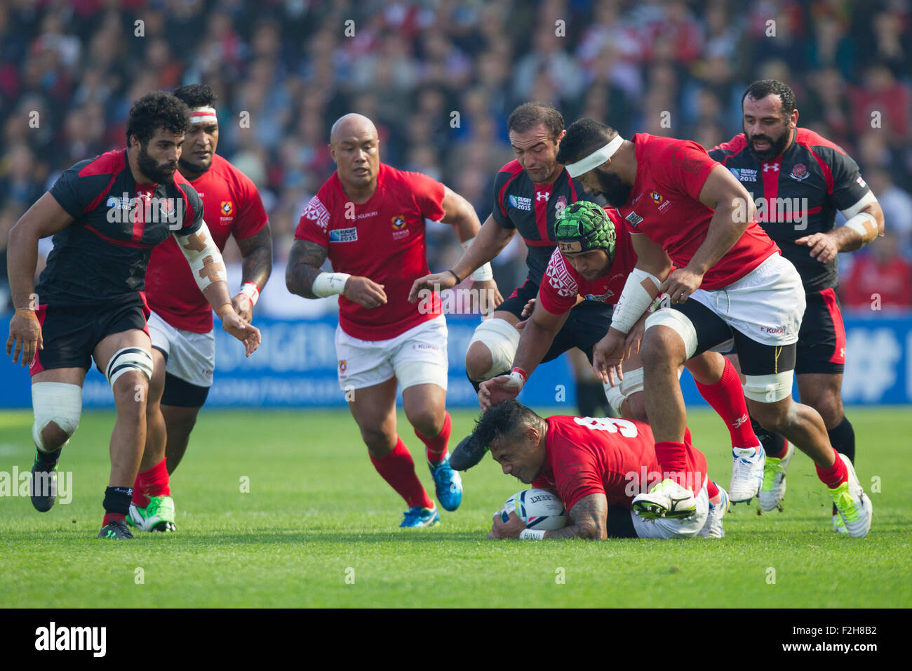 Gloucester, UK. 19th Sep, 2015. Rugby World Cup. Tonga versus Georgia ...