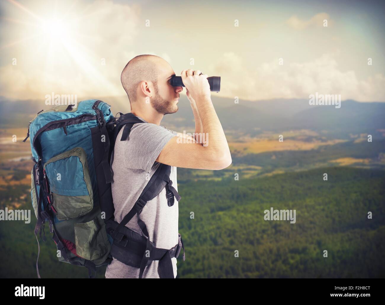 Explorer looks view Stock Photo - Alamy