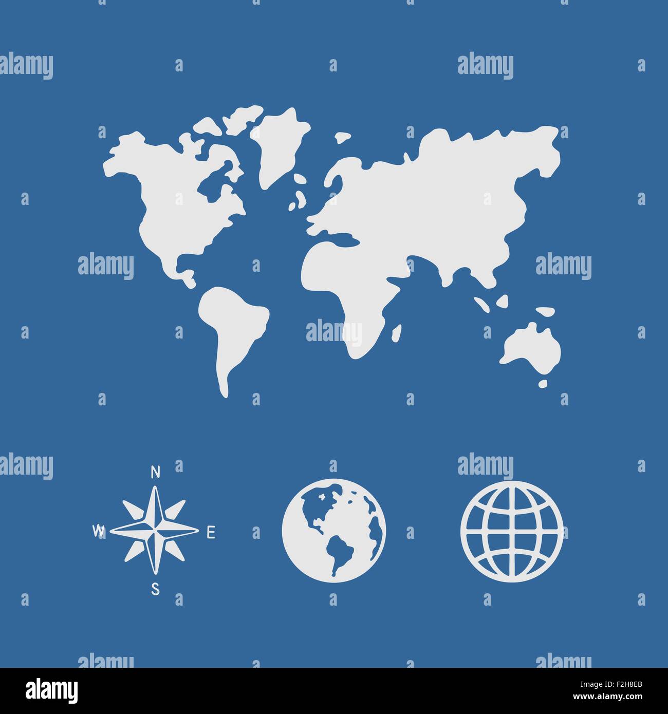 Vector Set Navigation Symbols Stock Vector Image & Art - Alamy