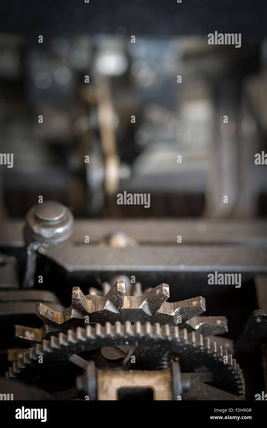 Gear wheels of a clock hi-res stock photography and images - Alamy