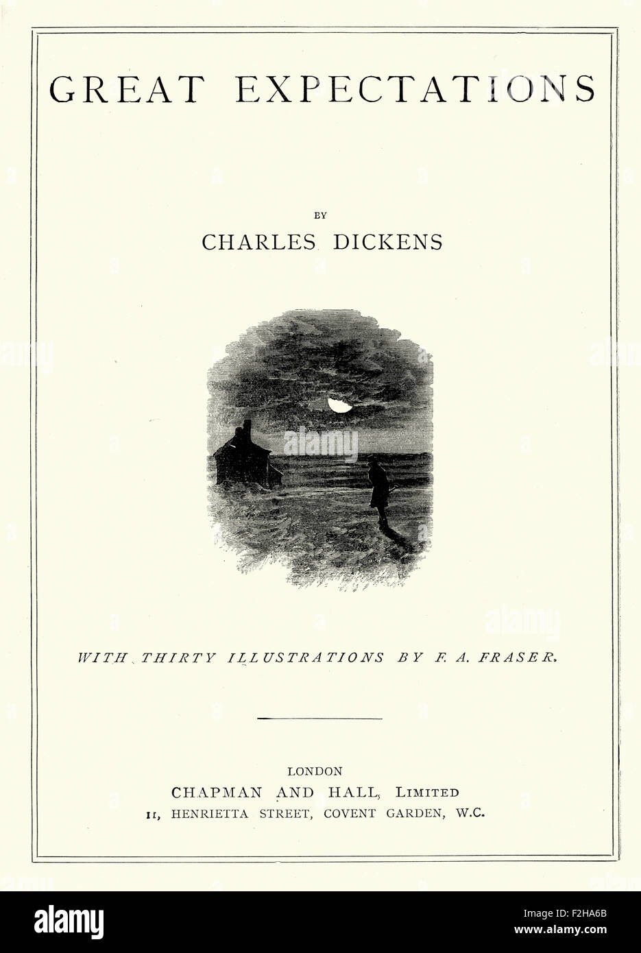 Title page of Great Expectations by Charles Dickens Stock Photo - Alamy