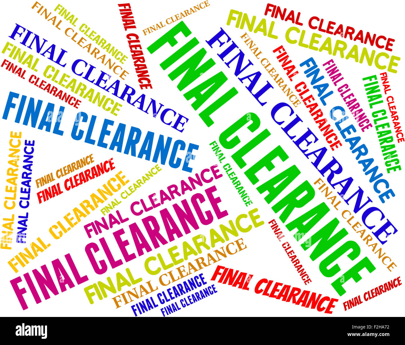 Final Clearance Showing Last Sales And Reduction Stock Photo - Alamy