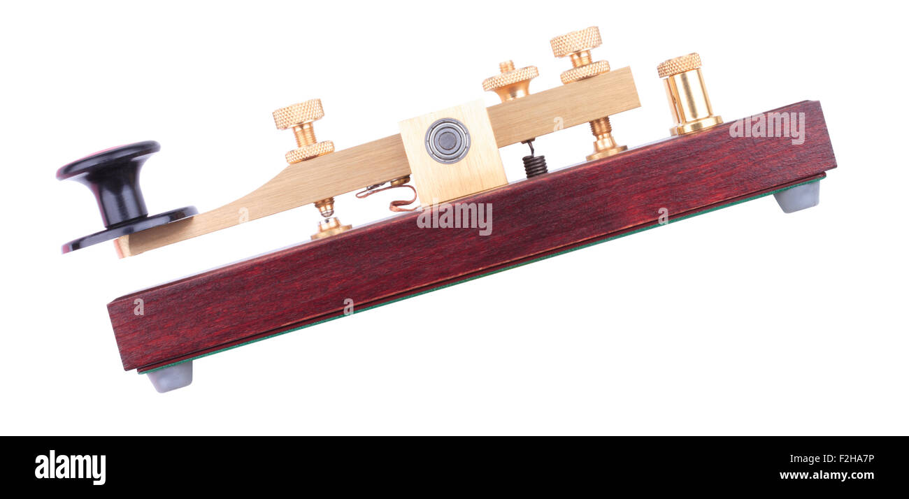 Morse Key Isolated Stock Photo - Alamy
