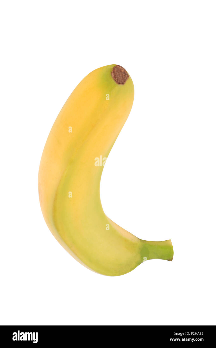 Yellow Banana Isolated Stock Photo - Alamy