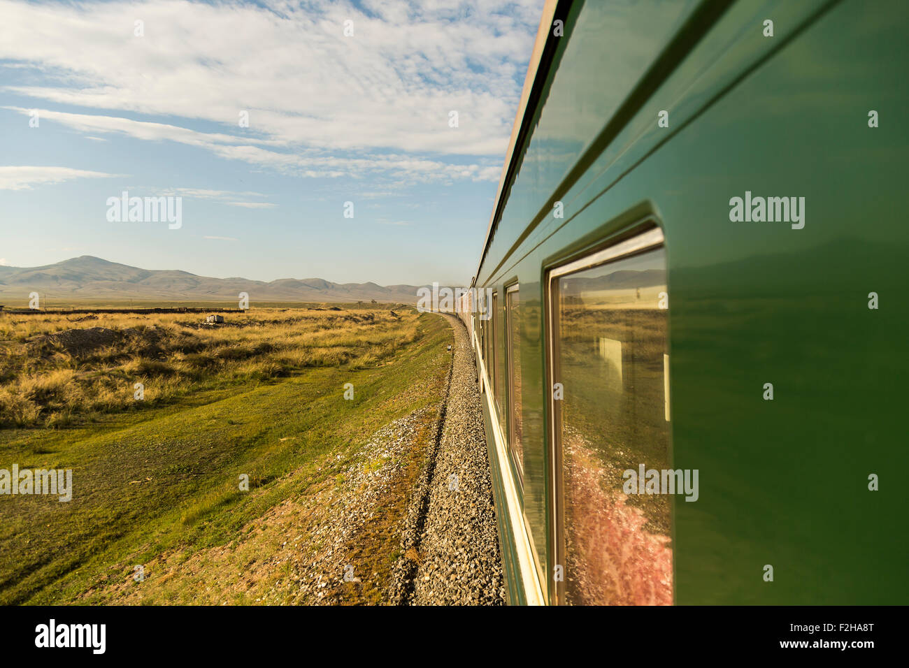 Moving Train Perspective Stock Photo - Alamy