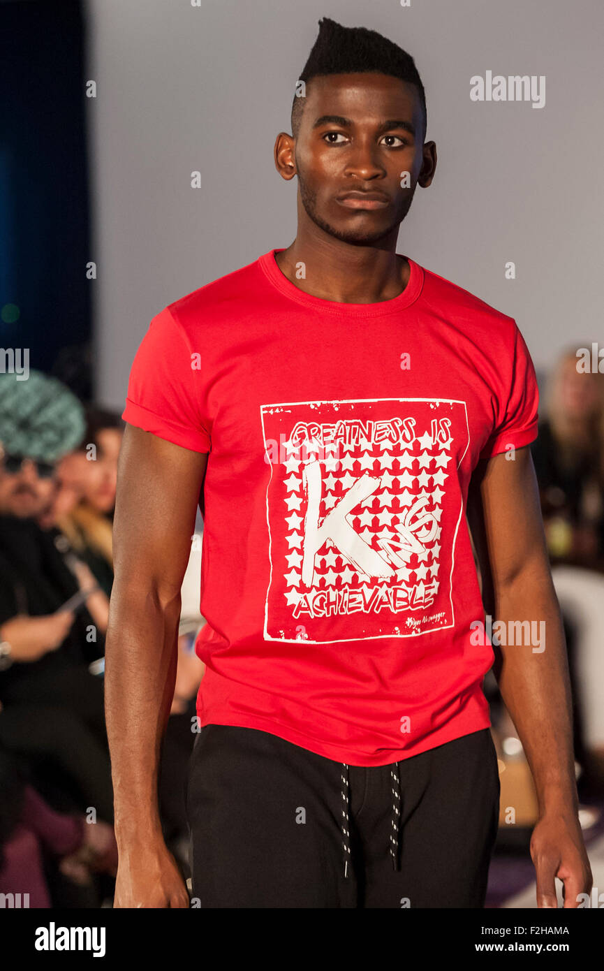 London, UK. 19 September 2015. A model wears a look by the designer ...