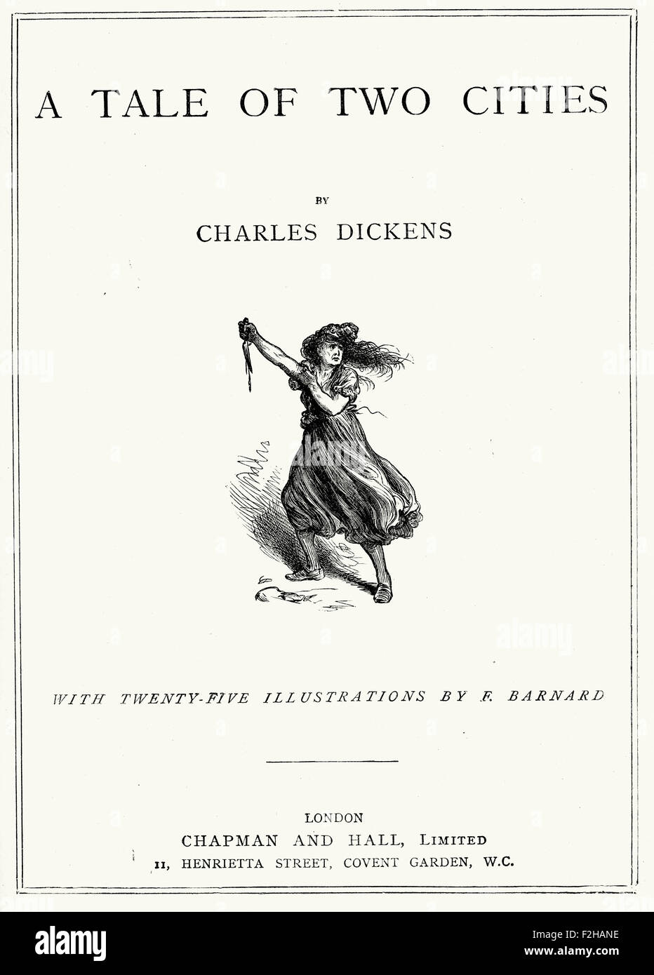 Title page of A Tale of Two Cities by Charles Dickens Stock Photo - Alamy