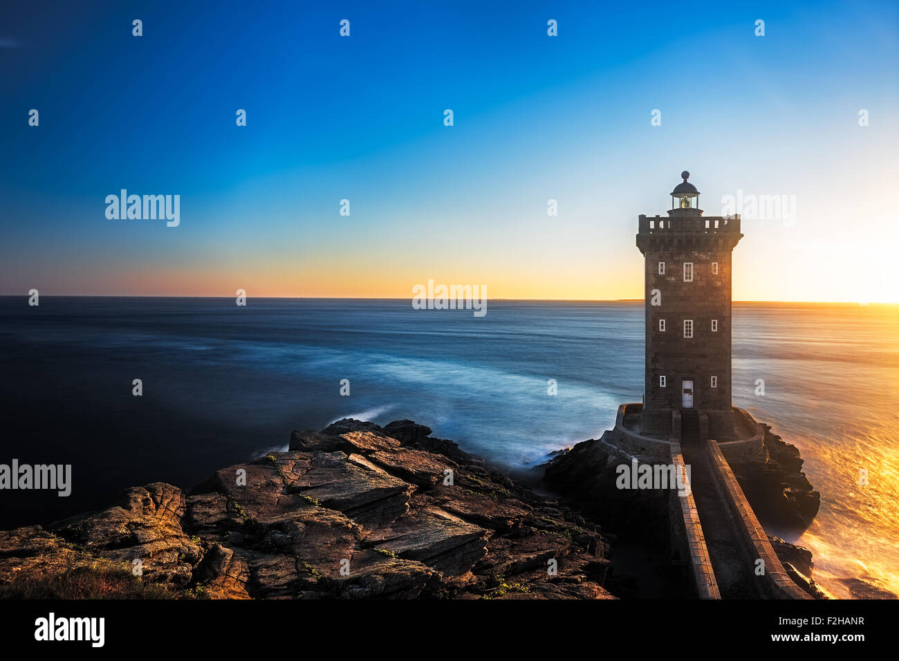 Phare de kermorvan lighthouse hi-res stock photography and images - Alamy