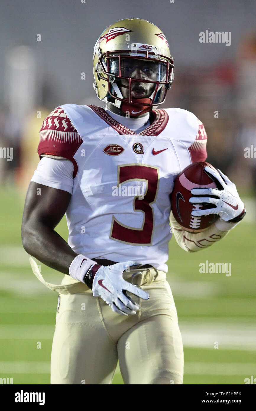 September 18, 2015; Chestnut Hill, MA, USA; Florida State Seminoles ...