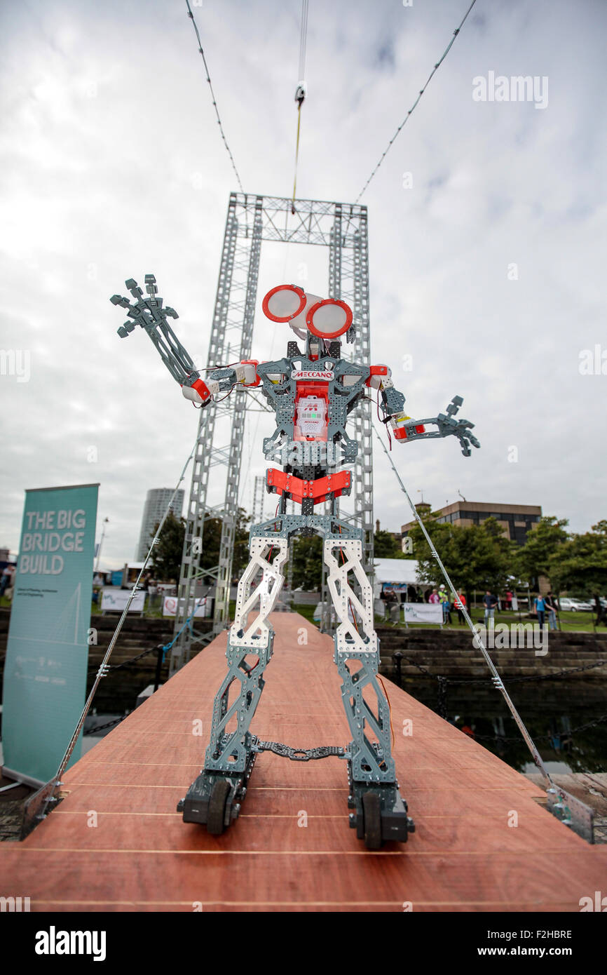 Clarendon Dock, Belfast, UK.19th September 2015. Meccano's new ...