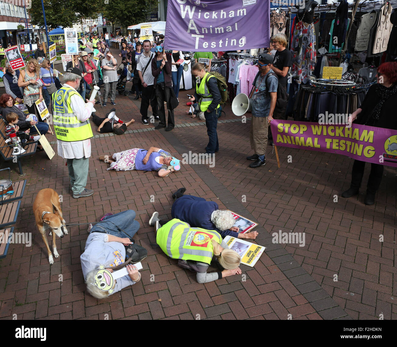 Gosport, Hampshire Saturday 19th September 2015 ANGRY activists marched ...