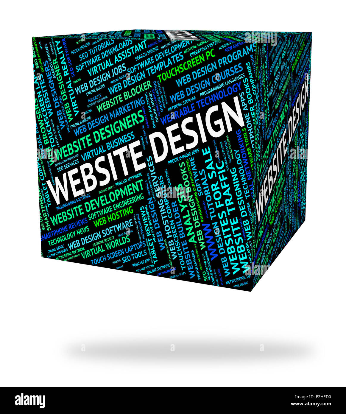 Website Design Showing Designs Domain And Word Stock Photo - Alamy