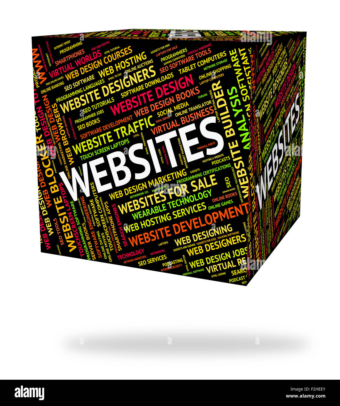 Websites Word Meaning Domains Text And Internet Stock Photo - Alamy