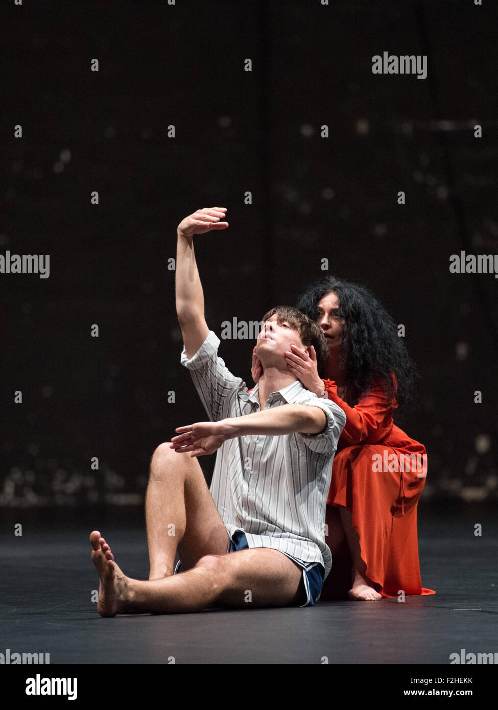 Wuppertal, Germany. 17th Sep, 2015. Dancers of the Pina Bausch ...