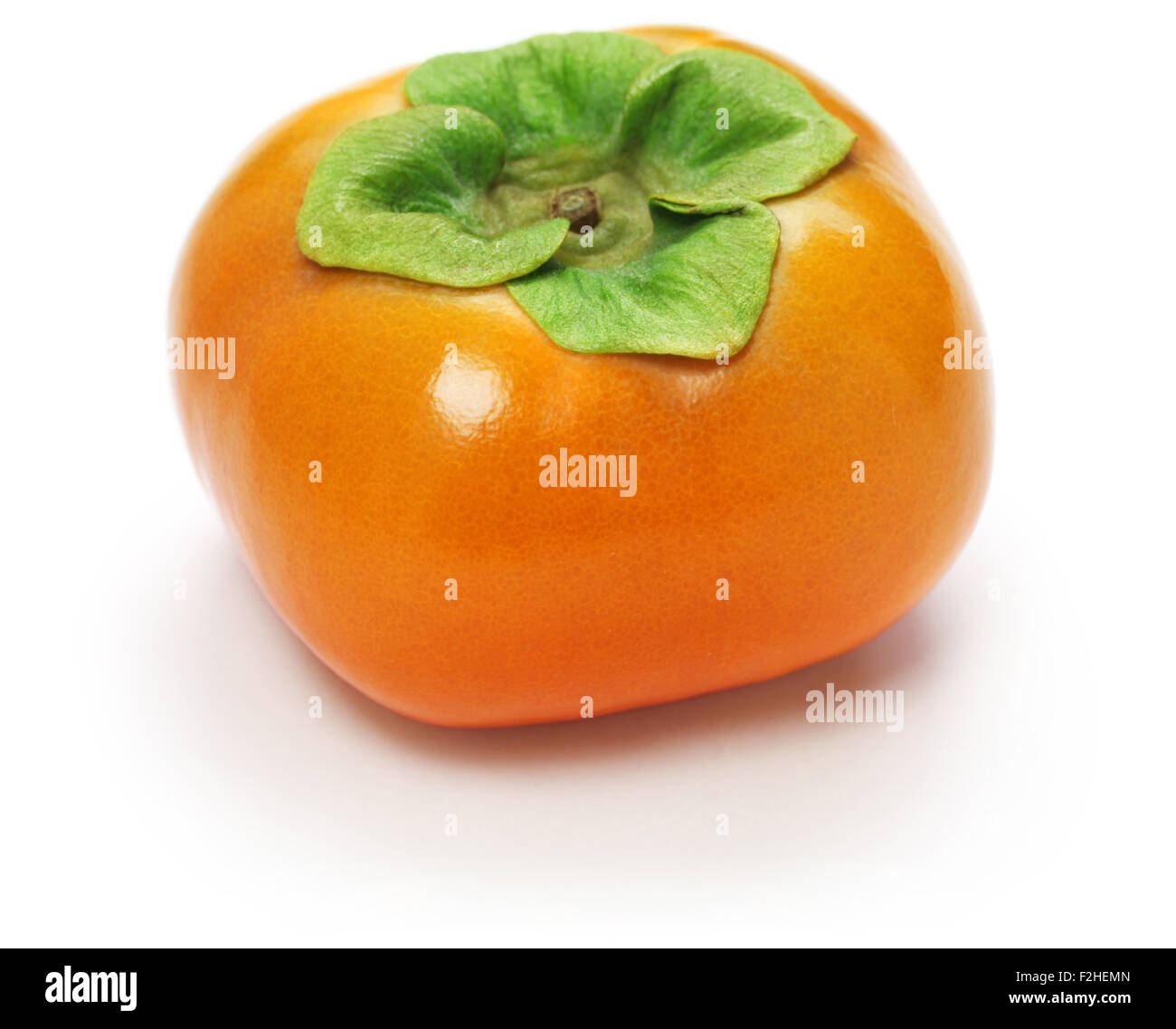 jiro kaki, japanese persimmon isolated on white background Stock Photo ...