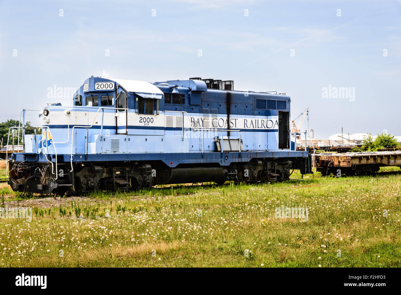 EMD GP10 No 2000 diesel locomotive, Bay Coast Railroad, Cape Charles ...