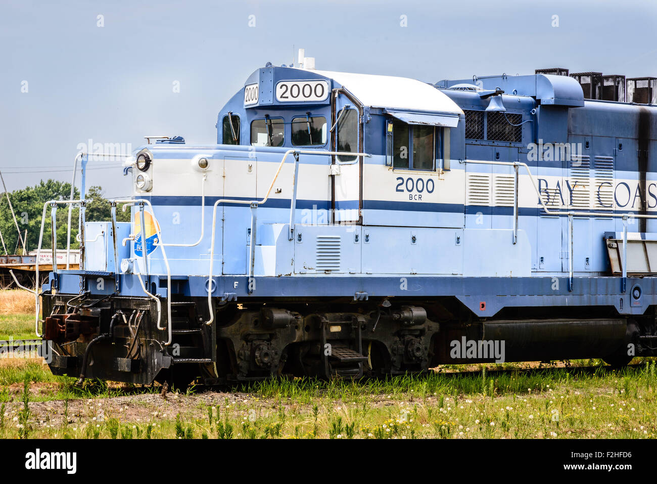 EMD GP10 No 2000 diesel locomotive, Bay Coast Railroad, Cape Charles ...