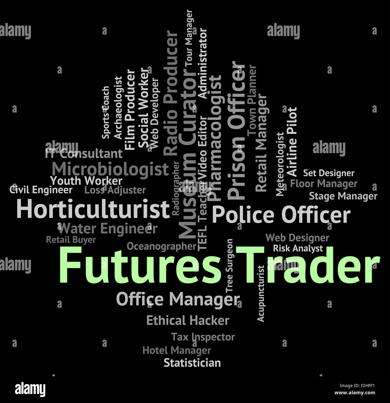 Futures Trader Showing Trades Text And Contracts Stock Photo - Alamy
