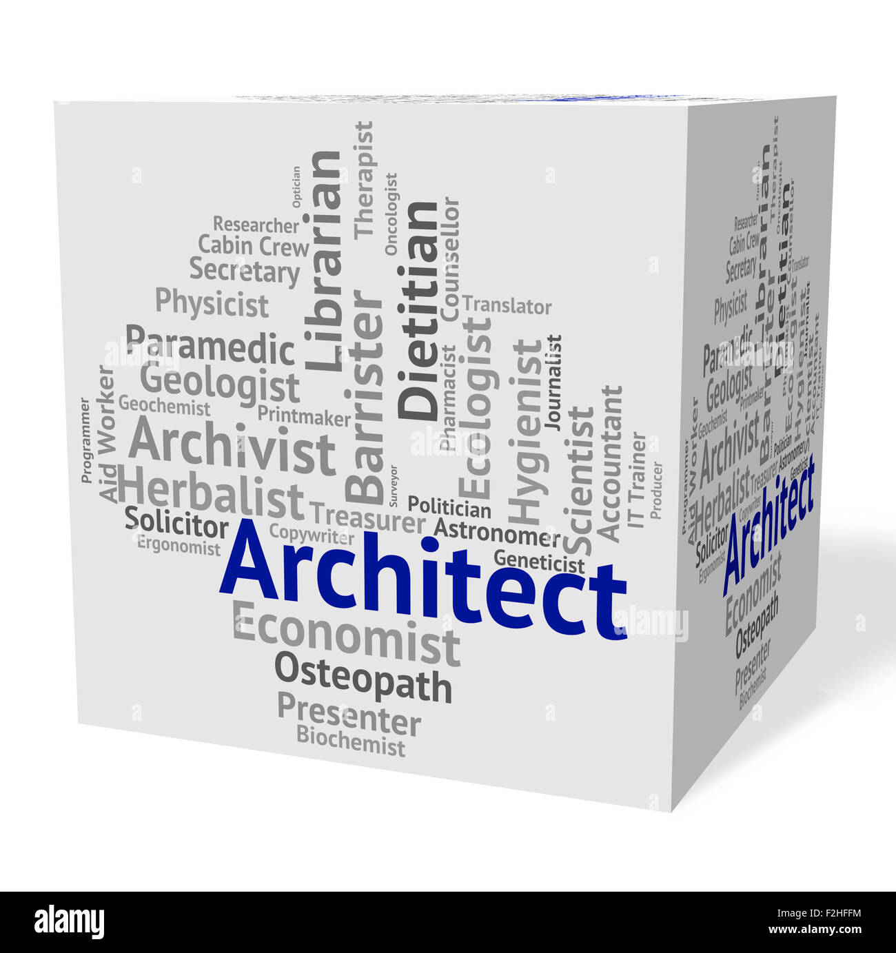 Architect Job Representing Building Consultant And Employment Stock ...