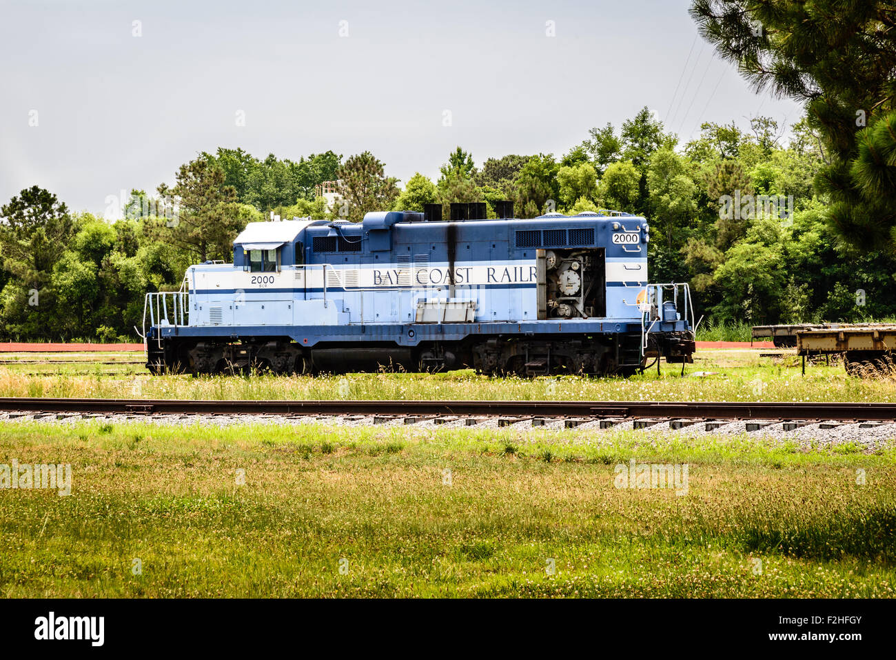EMD GP10 No 2000 diesel locomotive, Bay Coast Railroad, Cape Charles ...