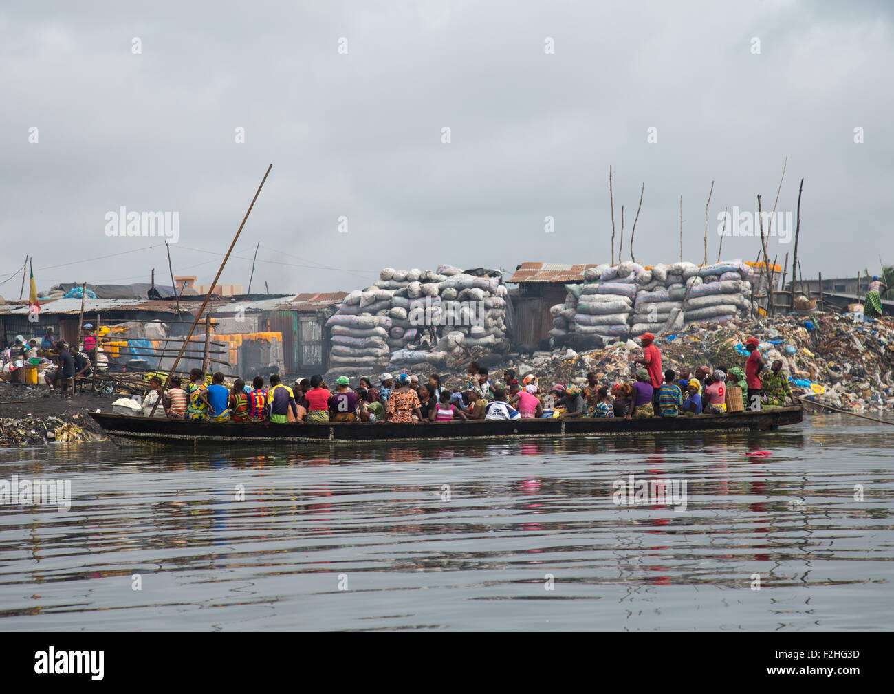 Benin, West Africa, Cotonou, dantokpa market taxi boats Stock Photo - Alamy